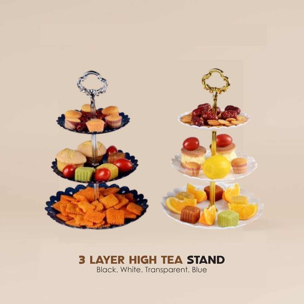 BSU 3 Layer High Tea Stand Cupcake Plate Tray Event Decoration Food ...