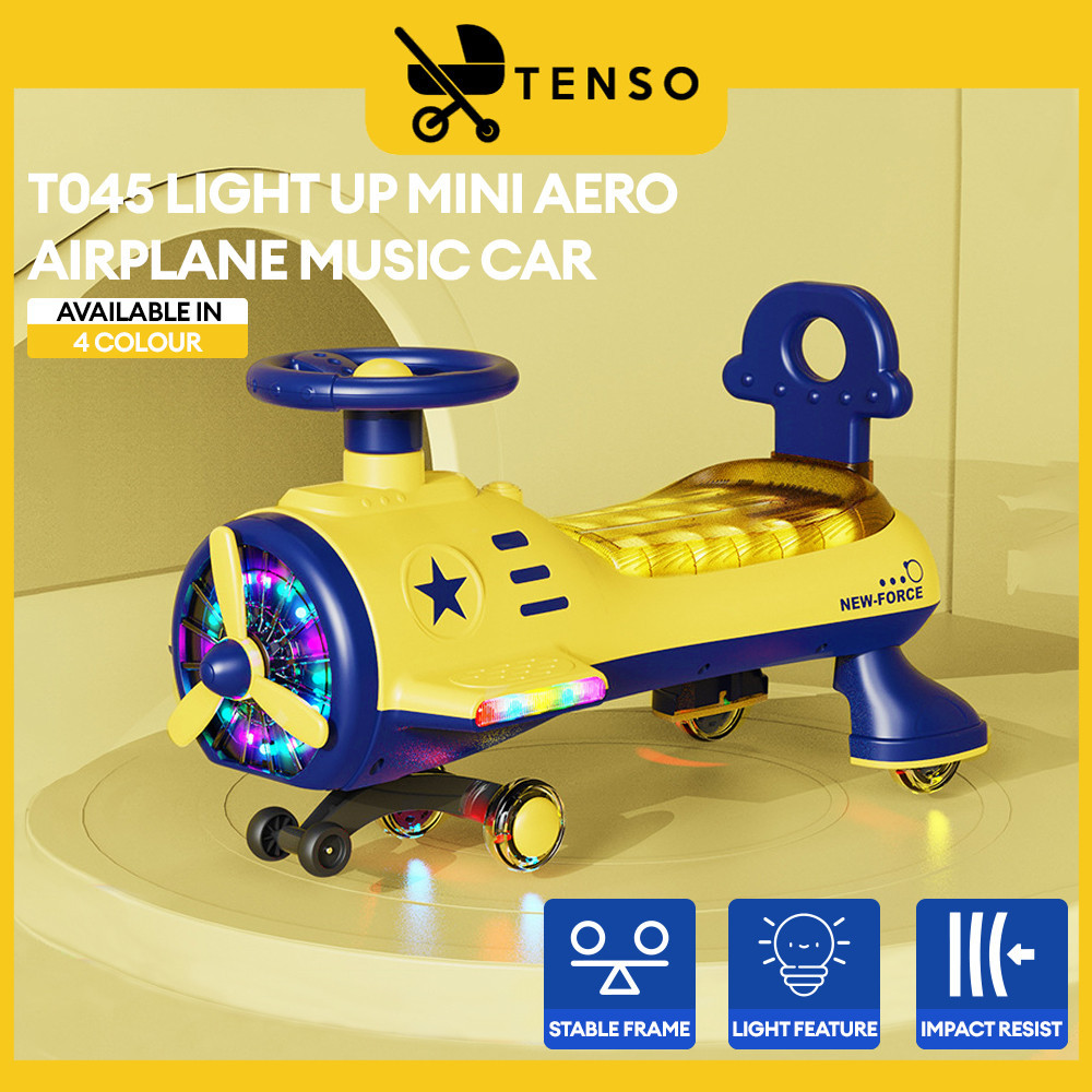 TENSO T045 Swing car yoyo car Mini Aero Airplane Light up Music ...