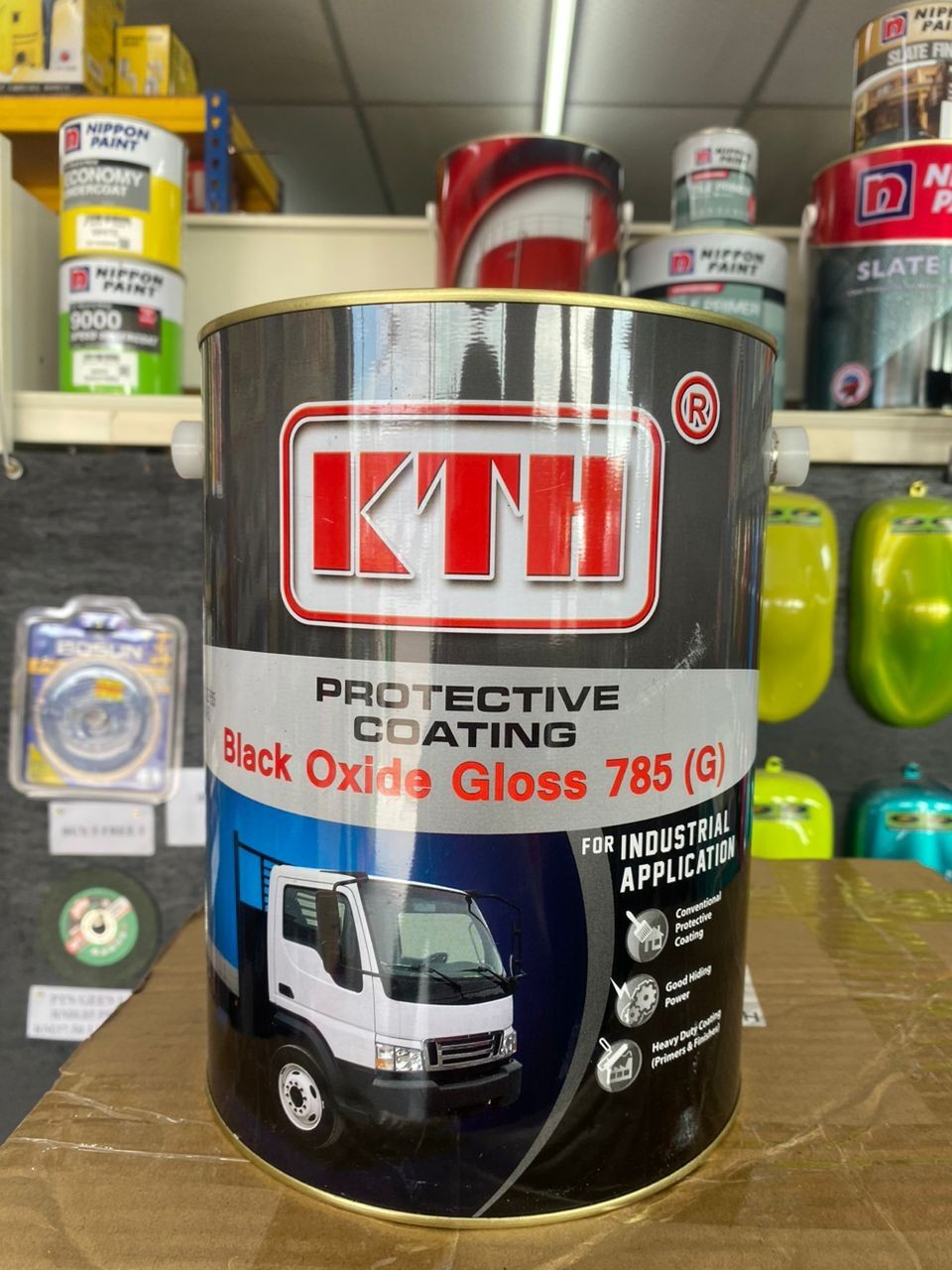5L KTH 786 matte black /785M black/758G /Red oxide matte black paint ...