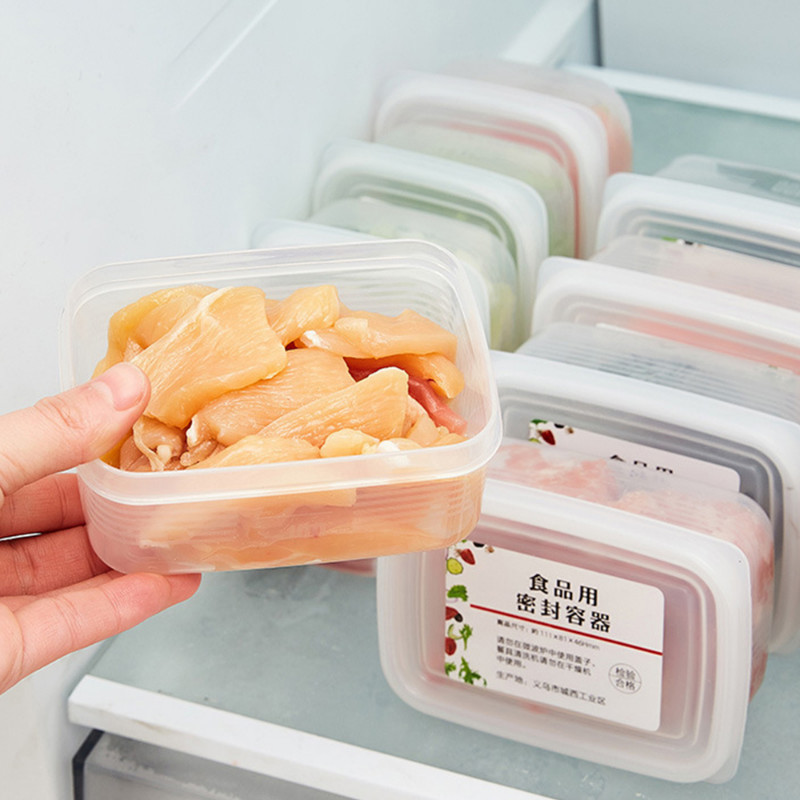 Fridge Frozen Meat Storage Box - Kitchen Fresh-keeping Box with Lid ...