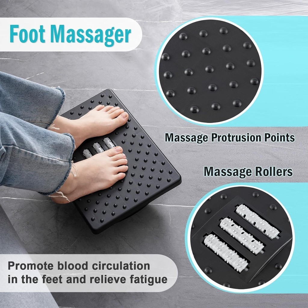 Foot Rest Office Under Desk Foot Massage Roller Leg Rest Foot Resting ...