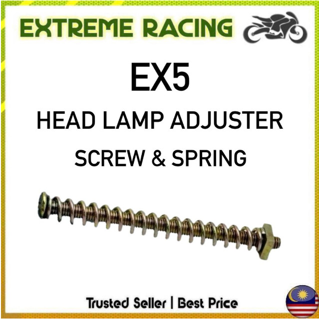 EX5 Head Lamp Adjuster Screw & Spring Adjuster Bolt Skru Ejas Lampu ...