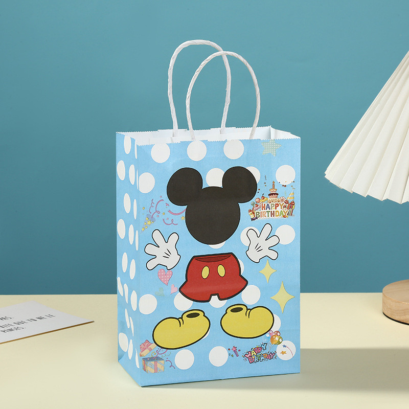 Disney Mickey Minnie Birthday Party Decor Gift Handle Bags Candy Bag ...