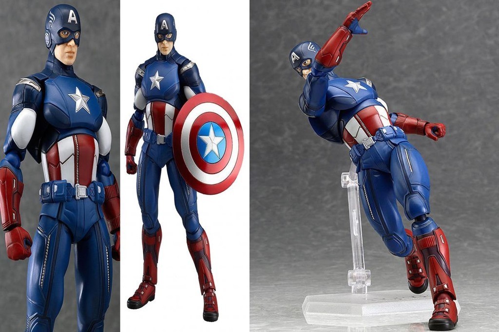 RAN Captain America Model Vivid Expression Collectable Solid Captain ...
