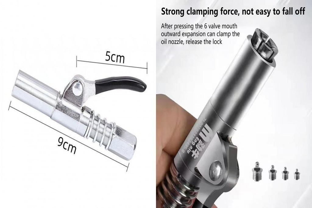 Angelorid| Grease Nozzle Gear Type Quick Release Leak-proof Clamp ...