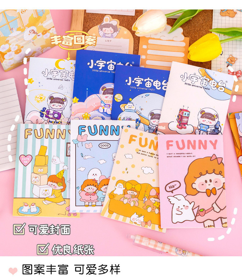 [Ready Stock] mini Portable Notebook Cute Cartoon Animal Small Notebook ...
