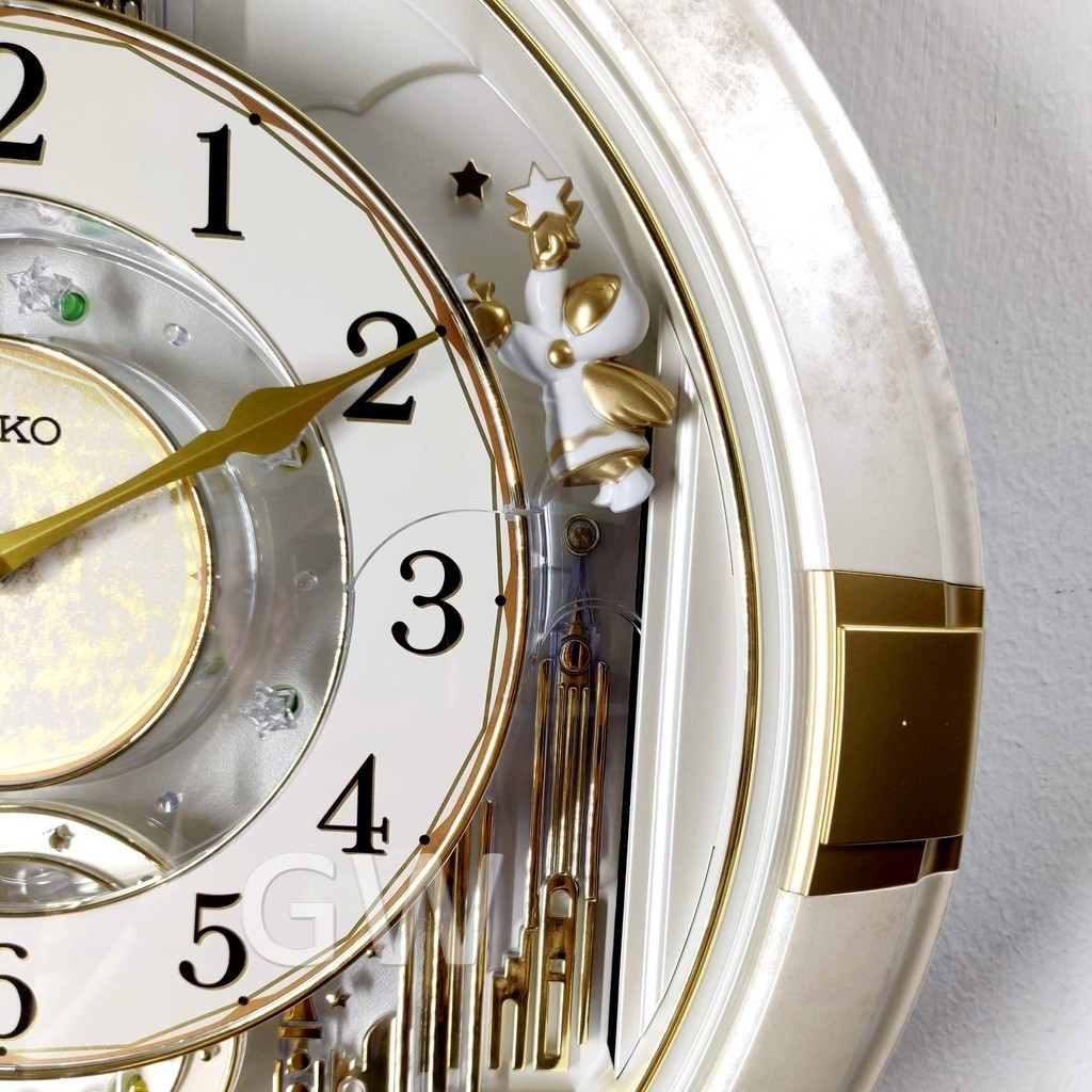 100% ORIGINAL SEIKO Melodies in Motion Volume Light Sensor Wall Clock ...