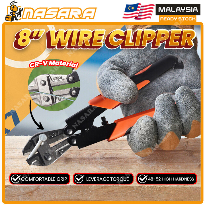 Nasara 8 Inch Multi Function Bolt Cutter Multi Function Wire Clipper ...