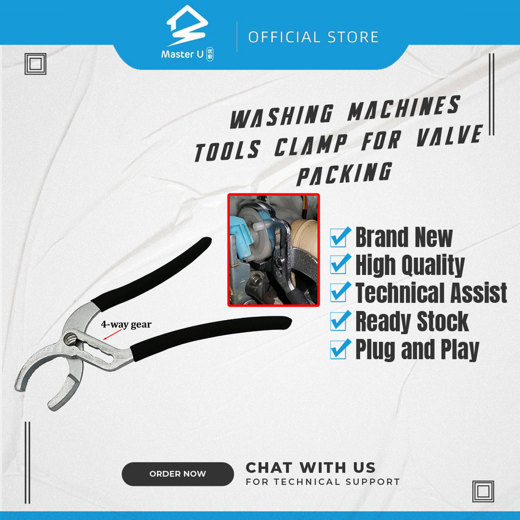 WASHING MACHINES TOOLS CLAMP FOR VALVE PACKING -4 WAY GEAR (PEMBUKA ...