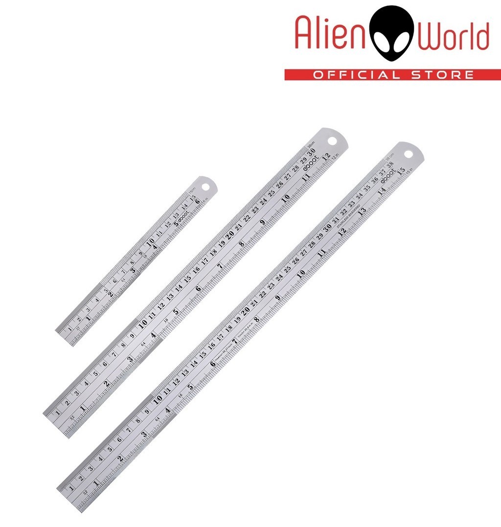 Durable Stainless Steel Double Sided Long Ruler | Precise Measurement ...