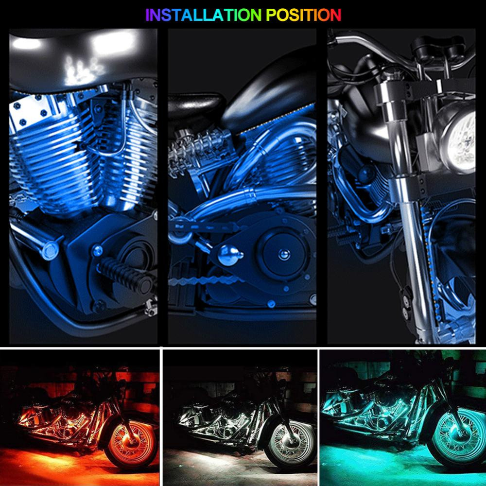Motorcycle under glow Atmosphere led light 12V RGB LED Ambient Light ...