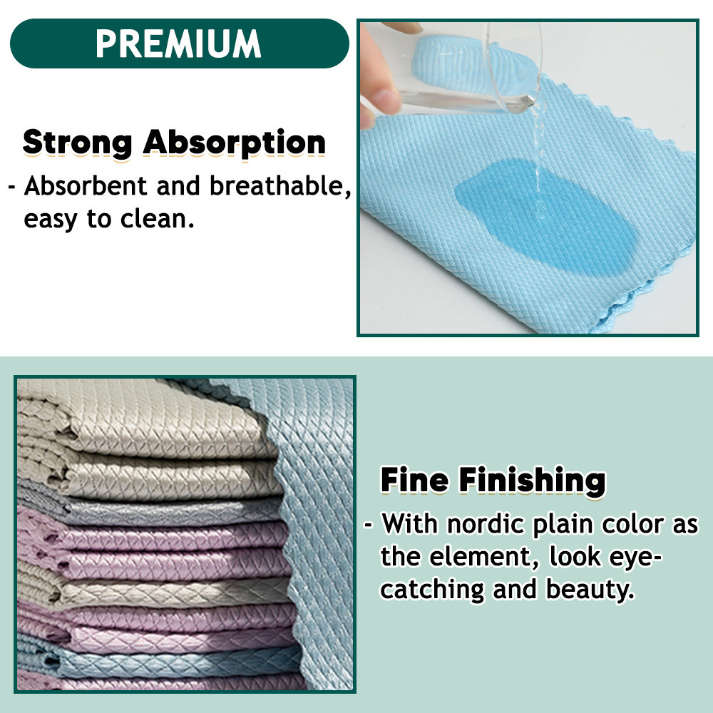 [1PC] Innohut Micro-Fiber Towel Cleaning Cloth Absorbent Kitchen Towel ...