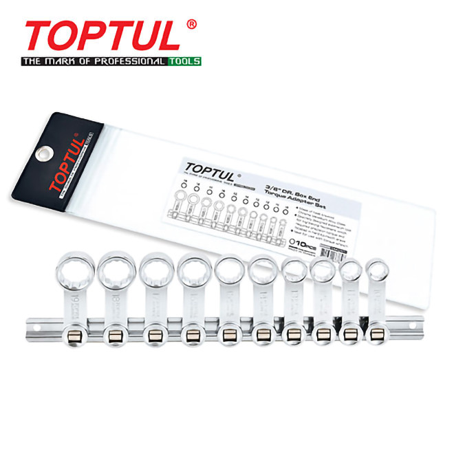 TOPTUL 10PCS 3/8" DR. Box End Torque Adapter Set GAAG1011 | Shopee Malaysia