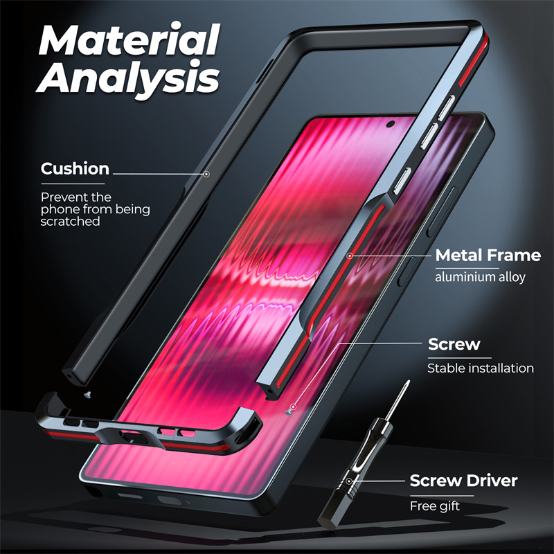 For Samsung Galaxy S25 S24 S23 Ultra Metal Frame Case Aviation Aluminum ...