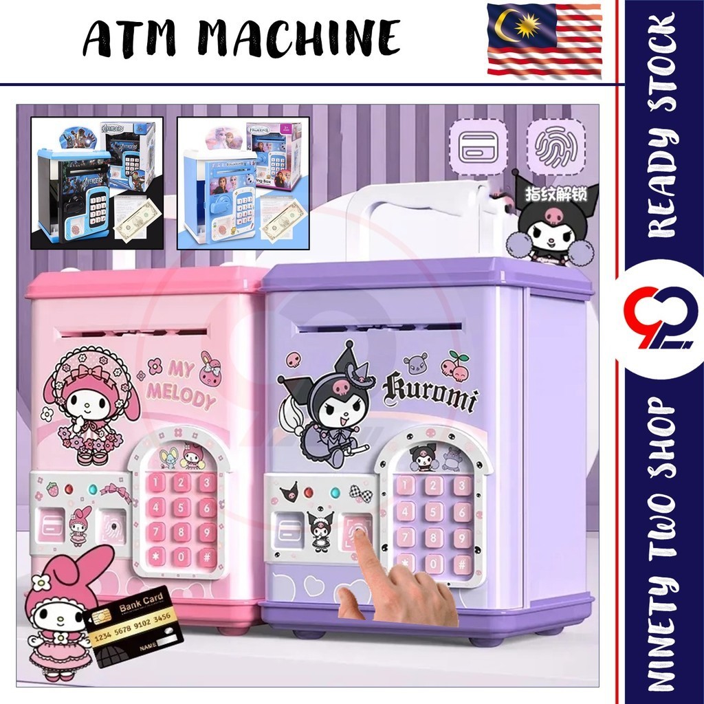 Tabung Kids Money Saving Box Piggy Bank Password Digital Money ...