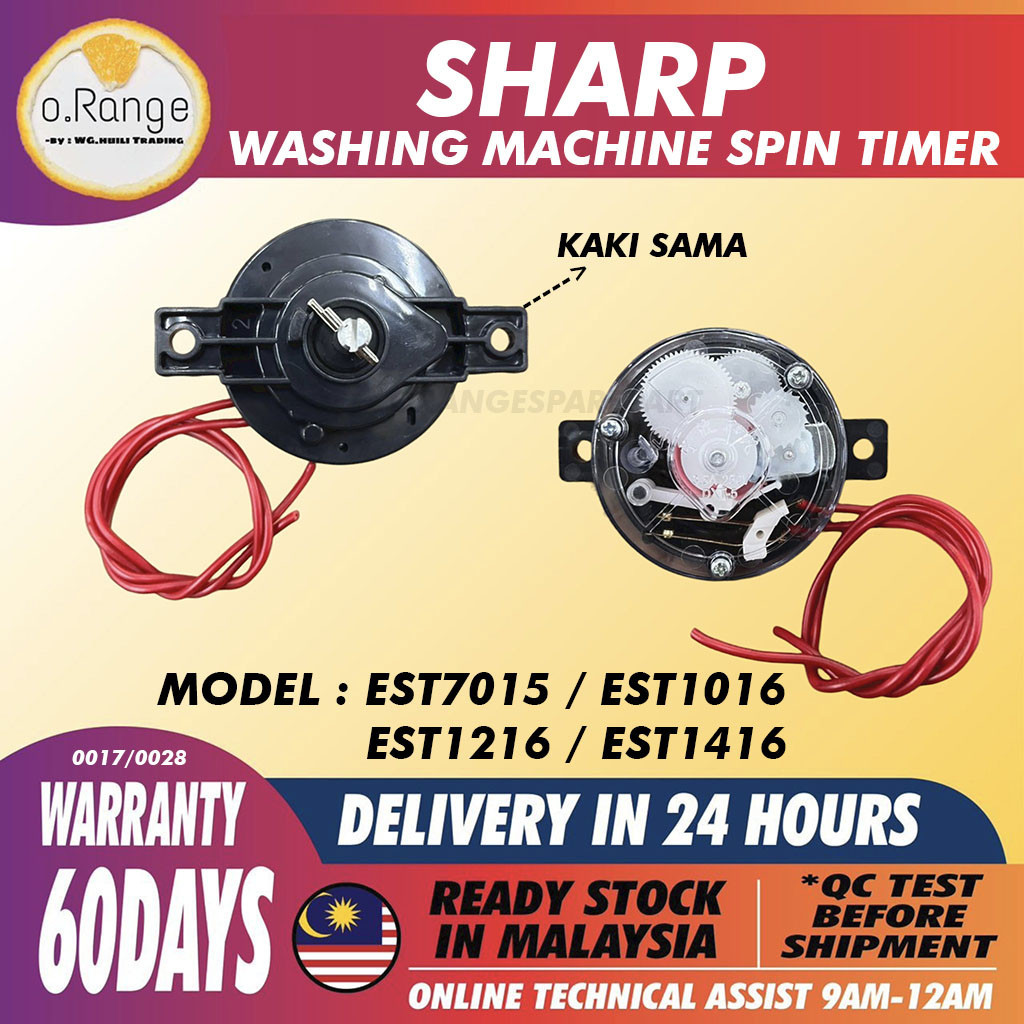 EST7015 EST1016 EST1216 EST1416 SHARP SEMI AUTO WASHING MACHINE TIMER ...