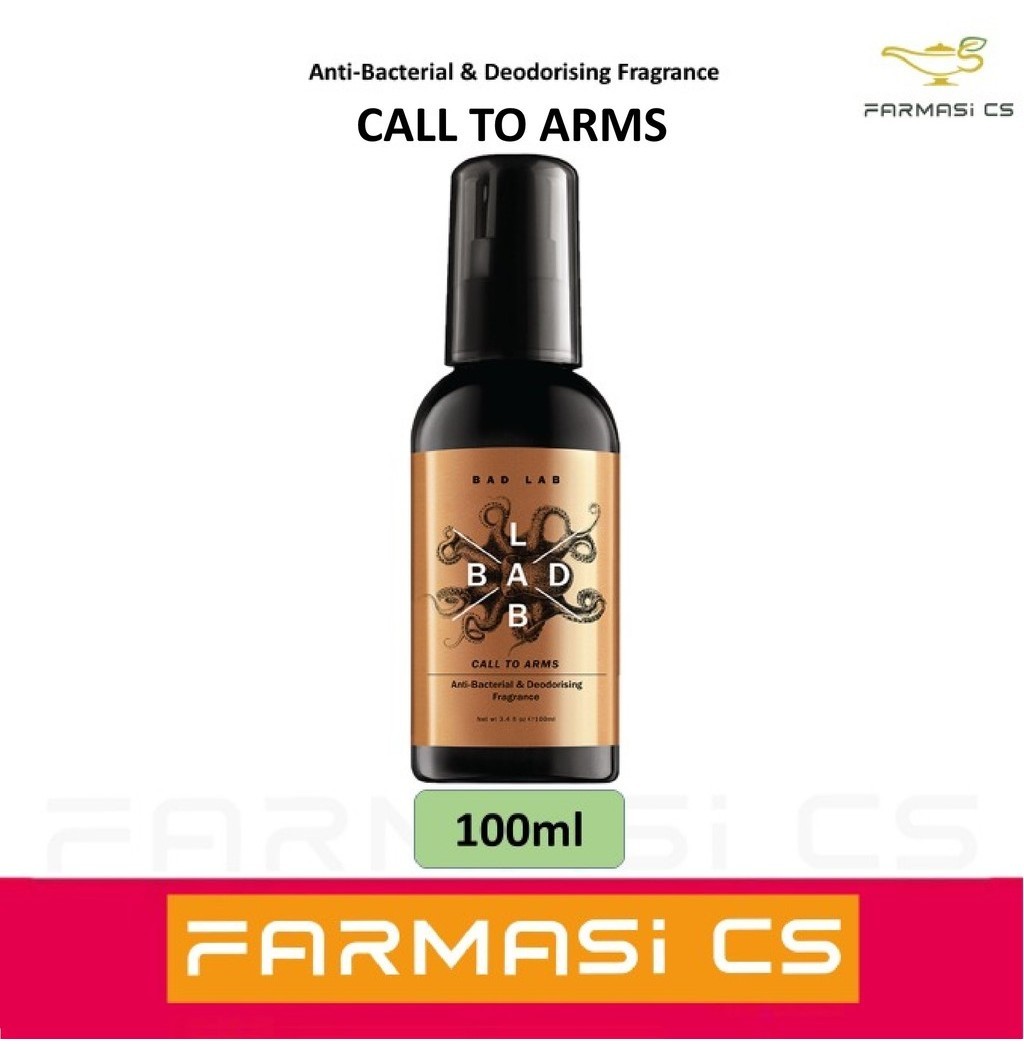 Bad Lab Anti-Bacterial & Deodorising Fragrance 100ml CALL TO ARMS EXP ...