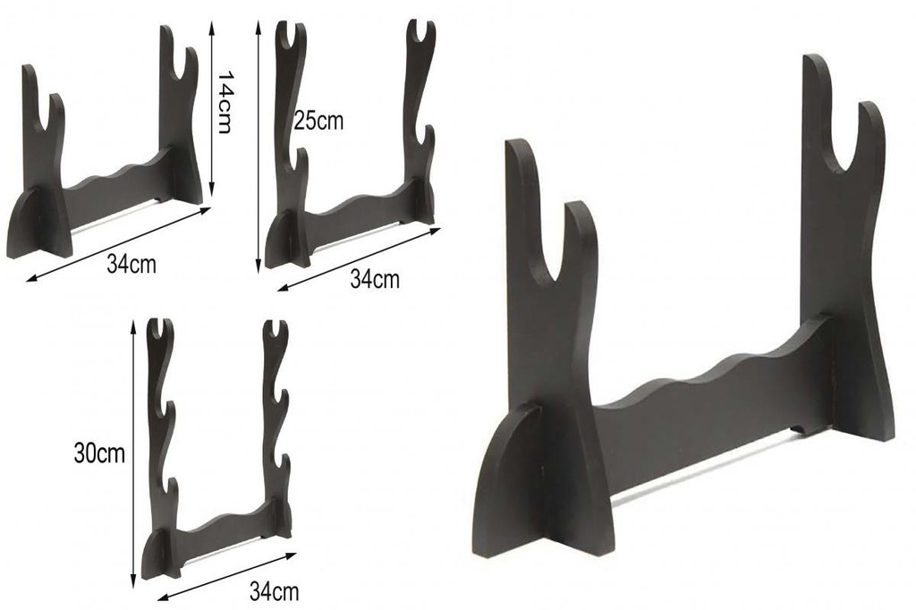 [Ma] Swords Stand Wooden Protective 1/2/3 Layer Wooden Samurai Swords ...