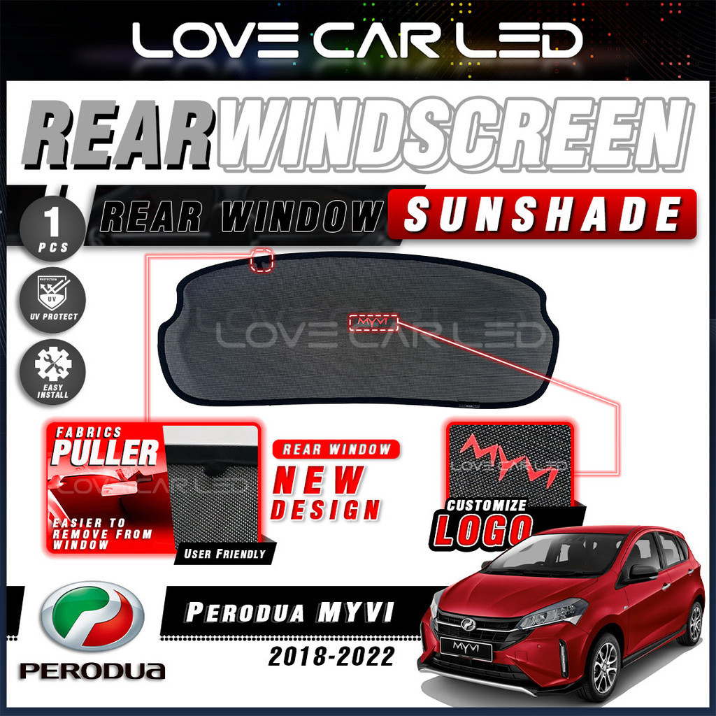 Perodua Myvi 2018 2019 2020 2021 2022 2023 2024 Rear Windcsreen Sun ...