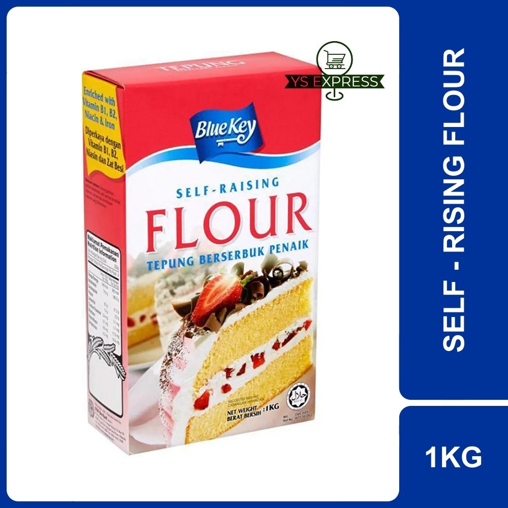 BLUE KEY Self-Raising Flour 1KG - Tepung Berserbuk Penaik | Shopee Malaysia