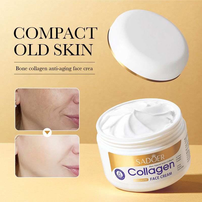 SADOER Collagen Cream Anti Aging Skincare Whitening Lighten Dark Spots Cream Collagen ...