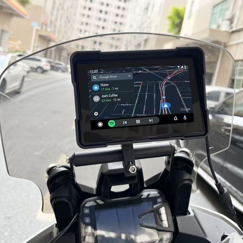 5 Inch Smart Motorcycle Navigation GPS Navigator Wireless CarPlay ...