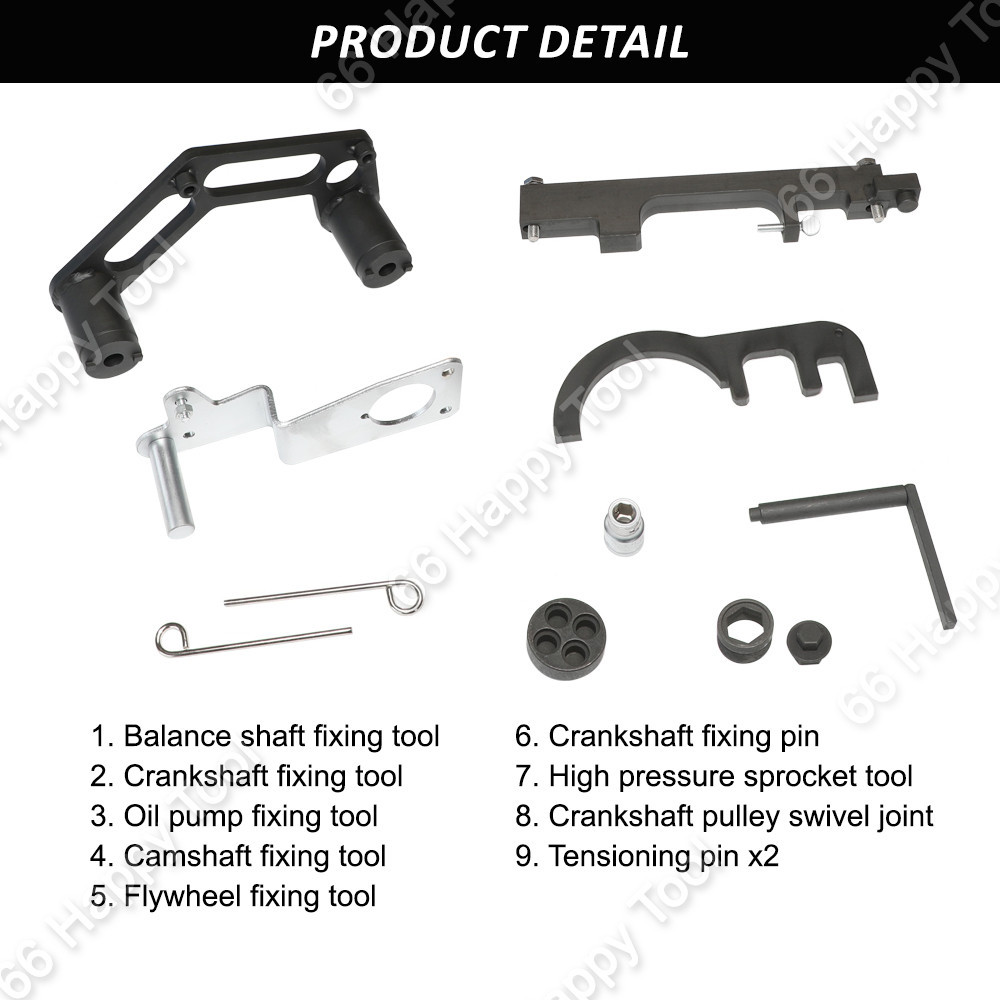 Double Camshaft Crank Balancer Locking Engine Timing Tool Set for BMW ...