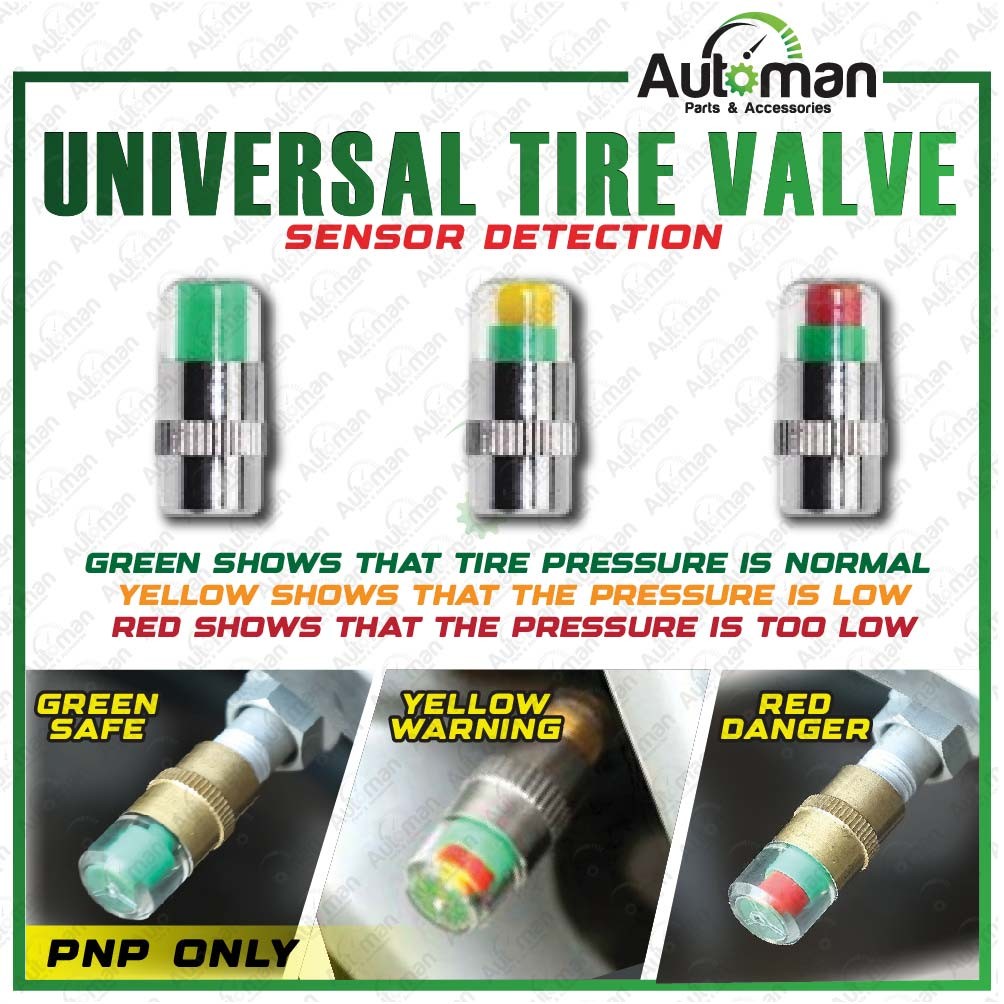Air Alert Tire Valve Pressure Gauge Car Motorcycle Alarm Monitoring ...