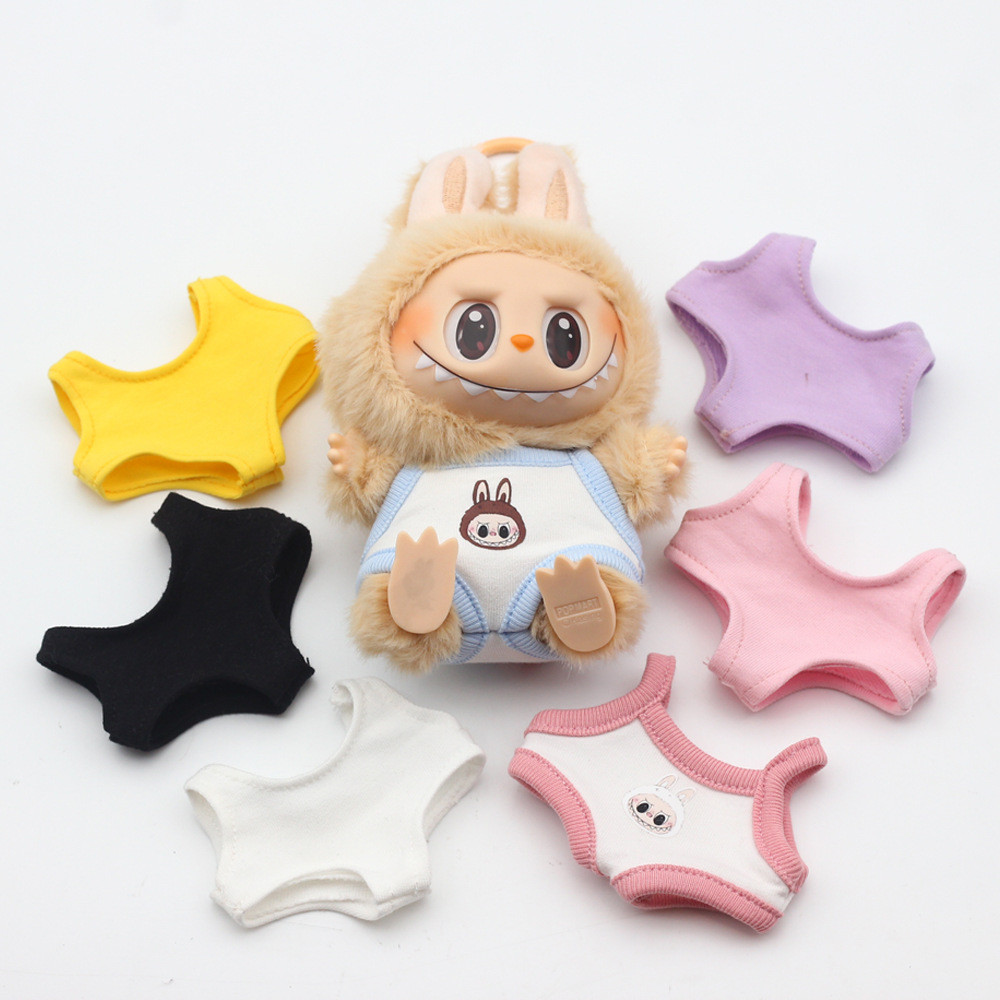 15/17cm Labubu V1/V2 Doll Stylish Swimsuit Cute Beach Vest Clothes ...