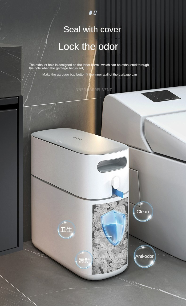 JC. ECOCO Innovative Narrow Waste Container with Flip Cover for ...
