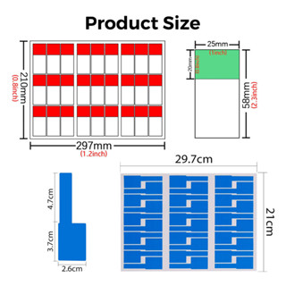 Colorful Self-adhesive Waterproof Cable Labels Marker Sticker | Shopee ...