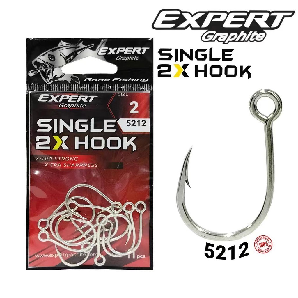 EXPERT GRAPHITE 2x SINGLE HOOK (5212) | Shopee Malaysia