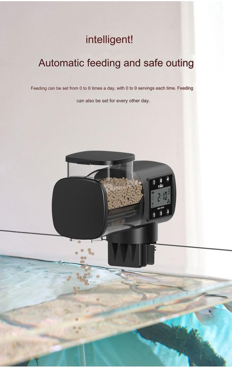 Freed Auto Feeder Fish Automatic Aquarium Food Dispenser Small Feeding ...