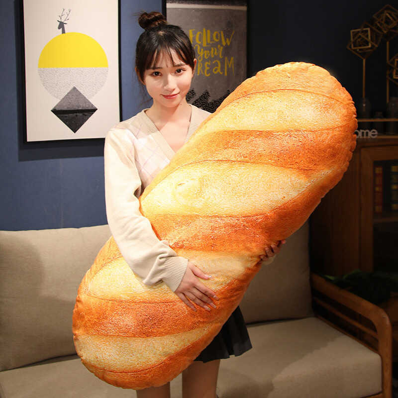 French Bread Plush Pillow Stuffed Printing Images Food Plushie Peluche ...
