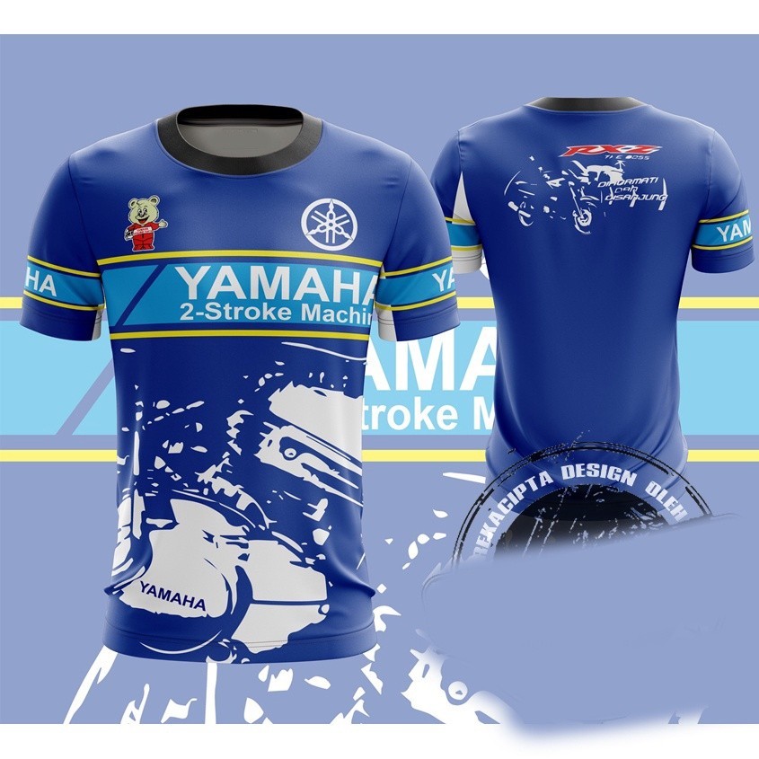 Baju Yamaha RXZ The Boss Blue Edition Short Sleeve 2024 | Shopee Malaysia