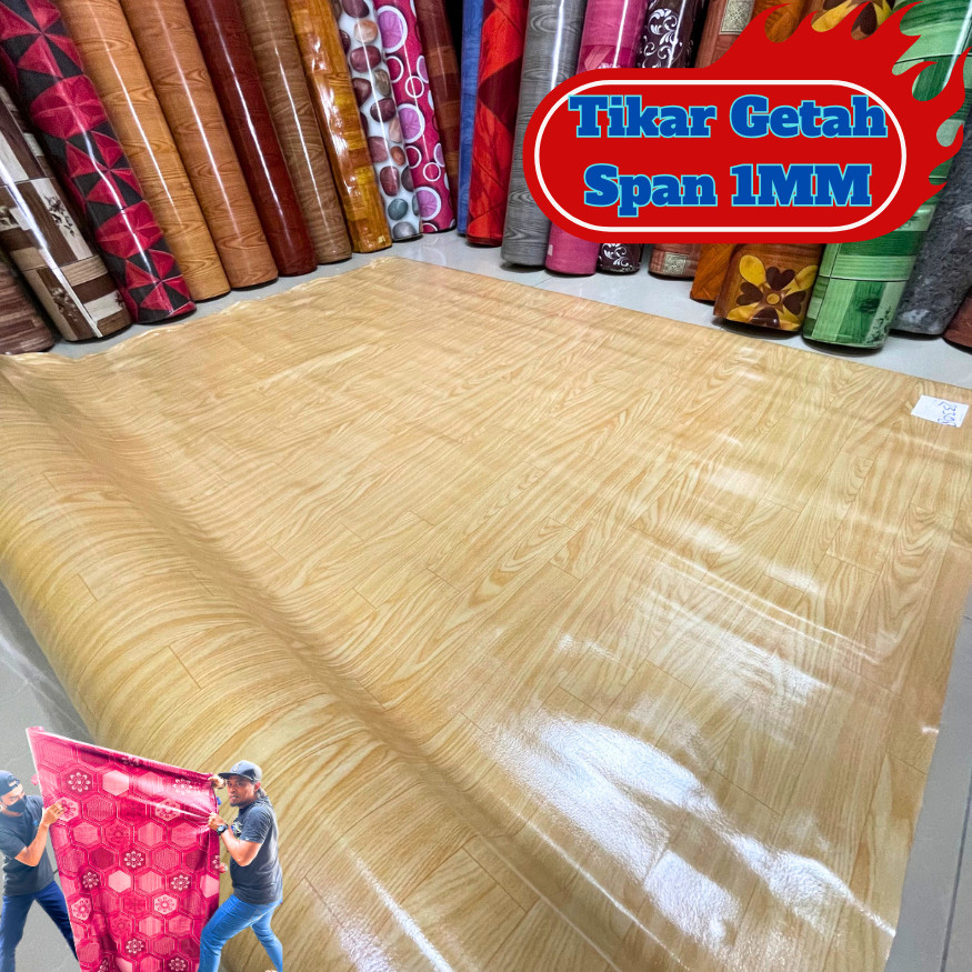 Tikar Getah Span Harga Kilang 1 roll ( 20 meter x 1.83m x 1mm ) Lapisan ...