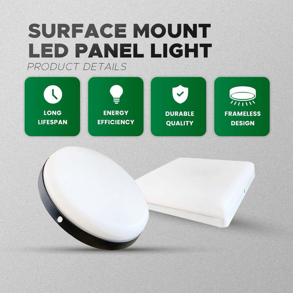 24W 36W 48W LED PANEL LIGHT ROUND/SQUARE BLACK/WHITE SURFACE LED DOWNLIGHT SURFACE LED CEILING ...