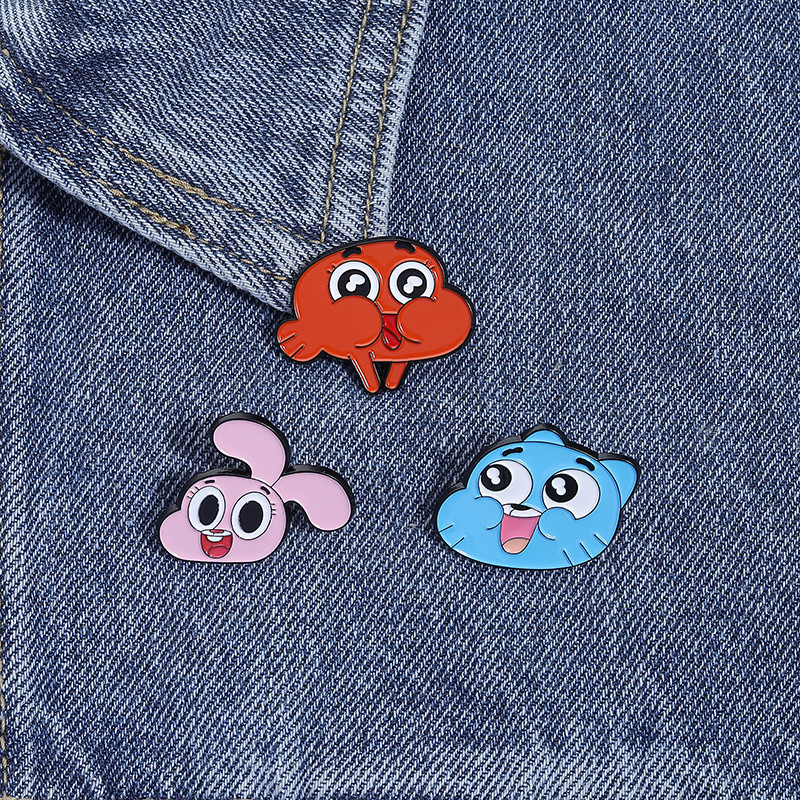 Adventure Anime Enamel Pins Comedy Animation Brooches Lapel Badges ...