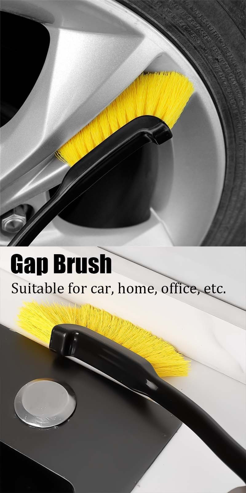 Long Handle Tire Rim Duster Scrubber - Home Office Gap Brush Detaild ...