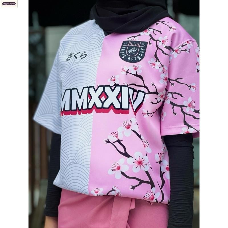Dggmxr8y9p- [𝐅𝐑𝐄𝐄 𝐂𝐔𝐒𝐓𝐎𝐌 𝐍𝐀𝐌𝐄] 2024“PINK SAKURA”Jersey Microfiber ...