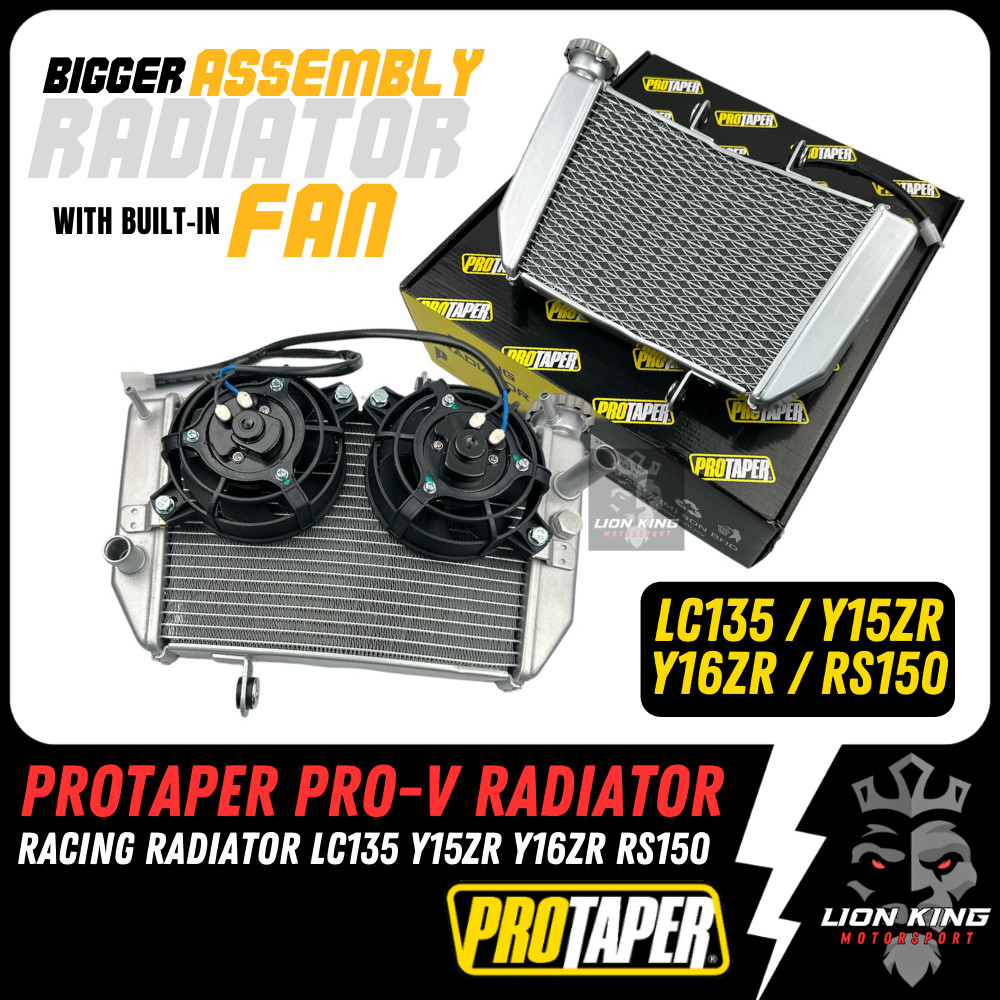 PROTAPER PRO-V Racing Radiator Coolant Bigger Siap Kipas Besar Fan Y15 ...