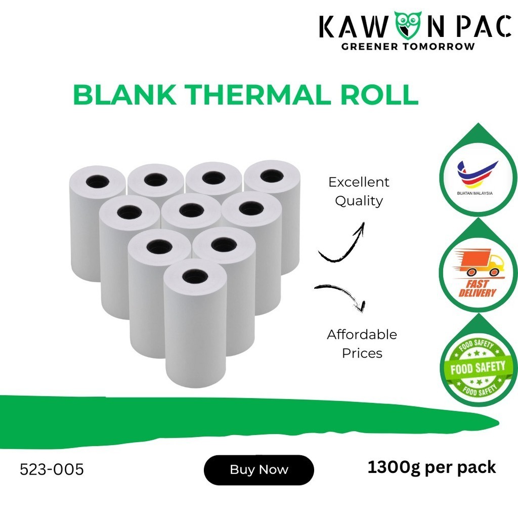 THERMAL ROLL 80MM X 60MM X 12MM (L)|| 10ROLLS /PACKET | Shopee Malaysia