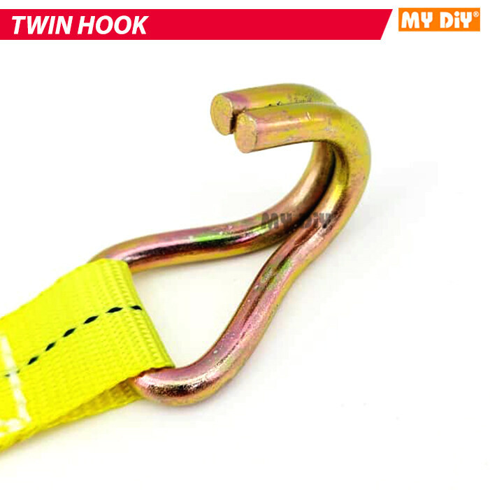 MYDIYSDNBHD - RATCHET TIE DOWN STRAP 5M 1500LBS BREAKING STRENGTH CARGO STRAP TIE BELT TALI IKAT ...