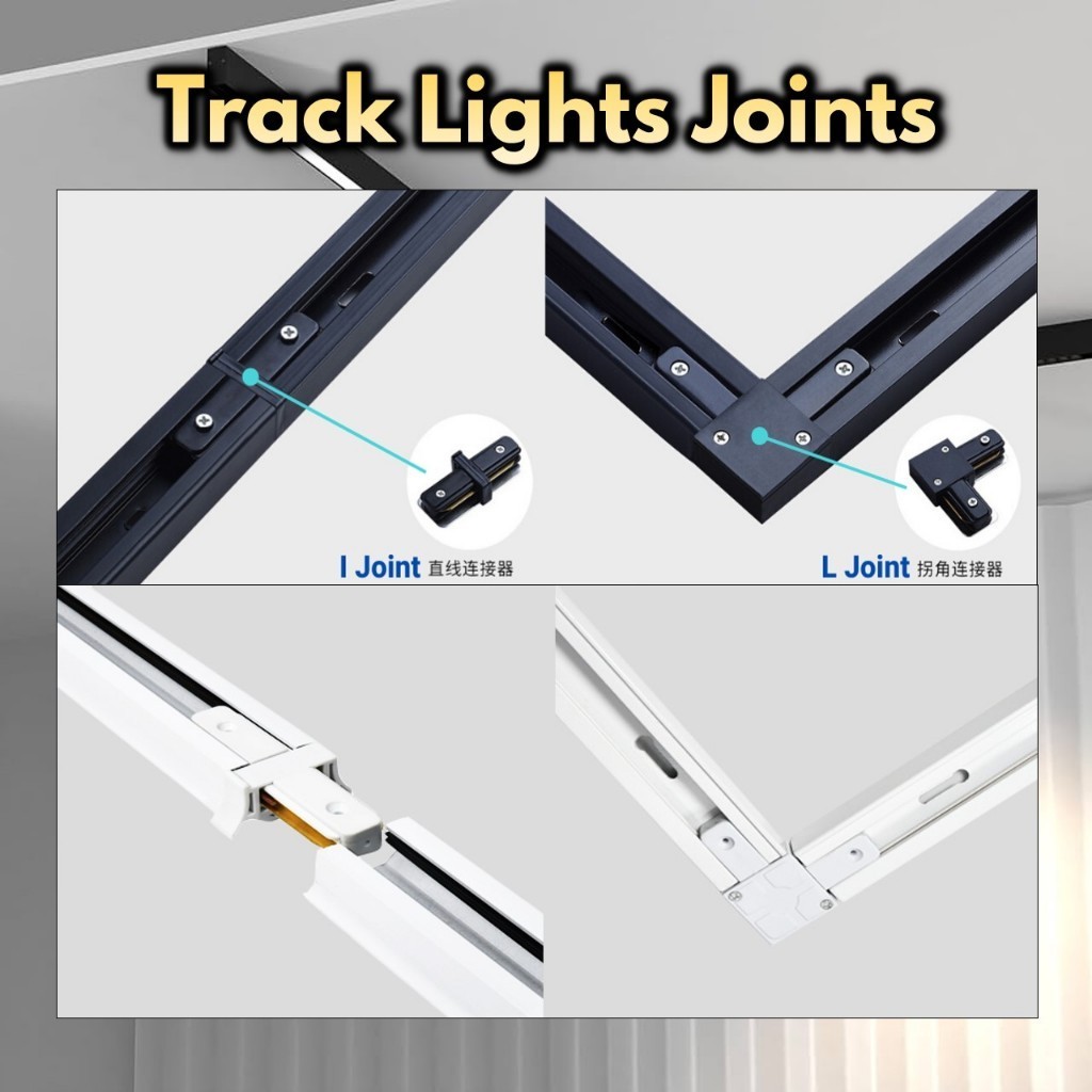 🔥HOT🔥Track Joint for Surface Track Light I Joint Shape / L Joint Shape ...