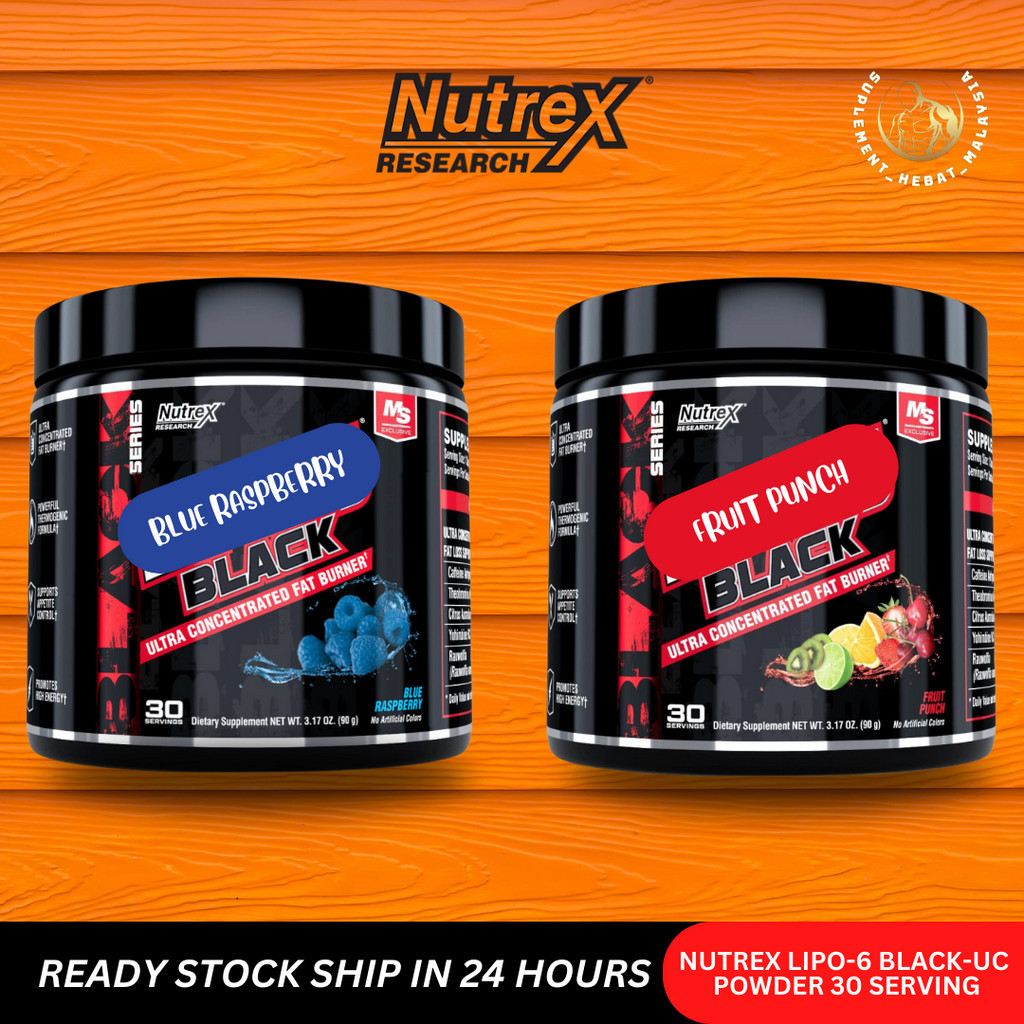 Nutrex, Lipo-6 Black-UC Powder, Fat Burner Weight Loss, 30 Serving ...