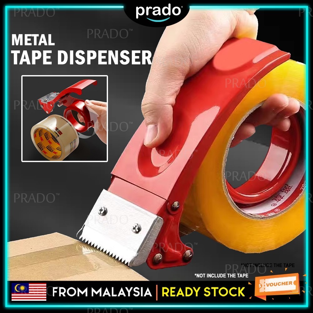 PRADO Tape Dispenser Hand Roll 2"48MM Tape Cutter Metal Holder ...