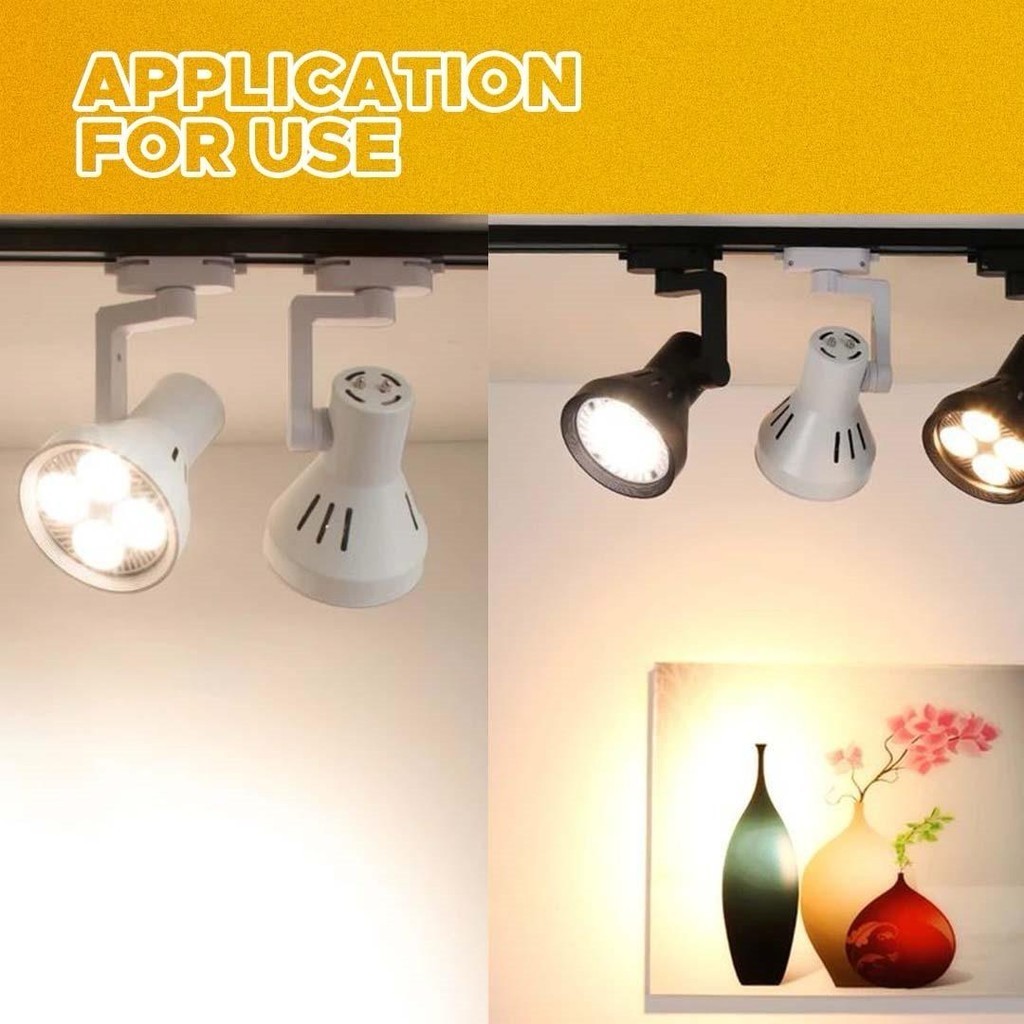 PAR30 TRACK LIGHT FITTING E27 BULB HOLDER REPLACEABLE BULB CEILING ...