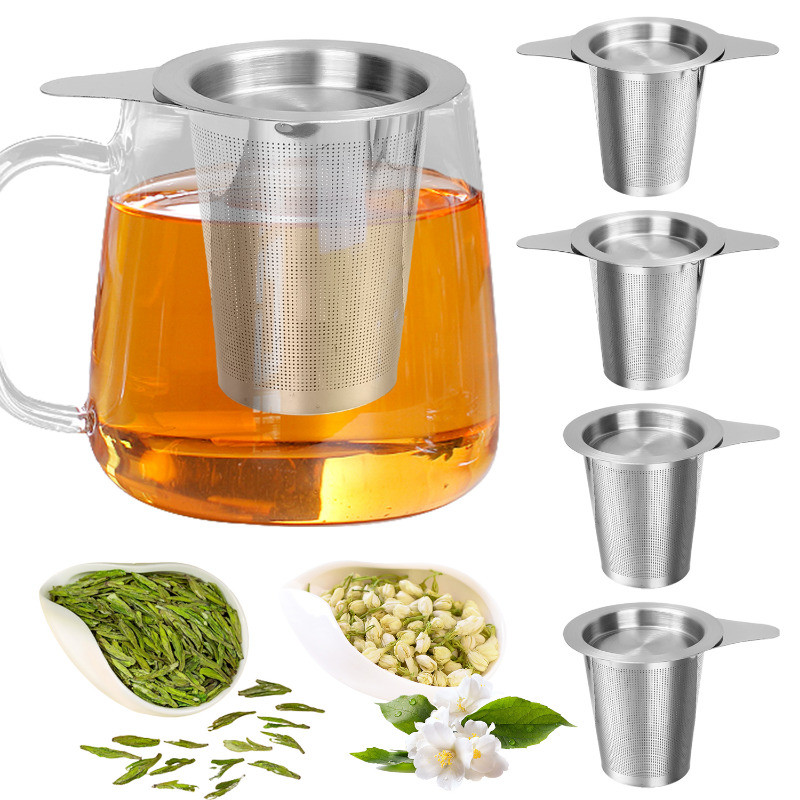 304 Stainless Steel Tea Strainer - Large Capacity, Fine Mesh, Reusable ...