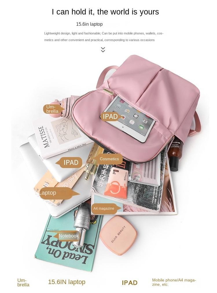 Nylon Waterproof Women Backpack Fashion Design Laptop Backpacks Large ...