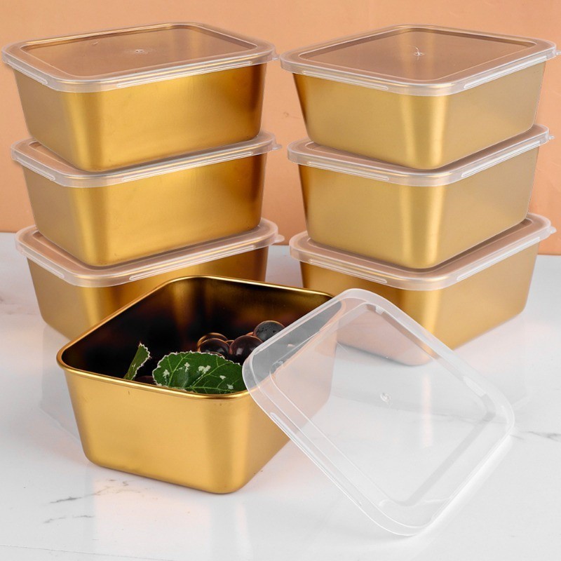 Stainless Steel Preservation Box with Lid - Refrigerator Meat/Dessert ...